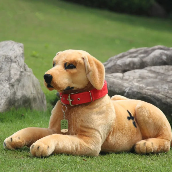 Realistic Life size Golden Retriever Plush Dog - Furvenzy