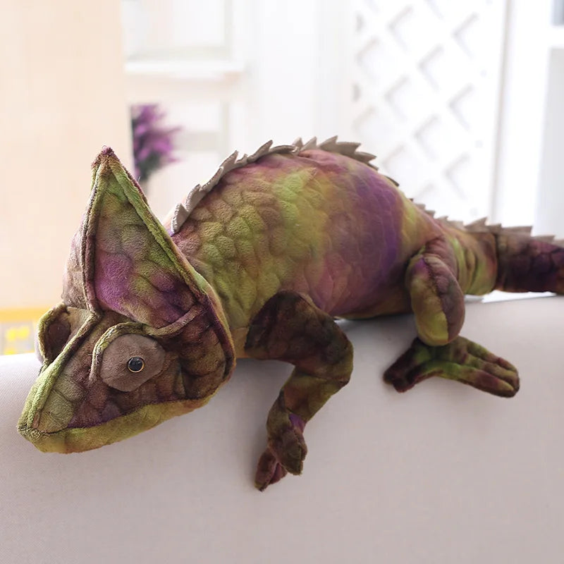 Realistic Chameleon Plush Stuffed Toy – Furvenzy