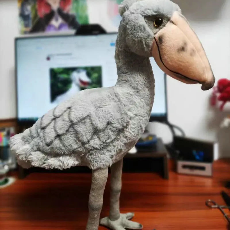 Realistic Shoebill Stuffed Stork Bird Toy – Furvenzy