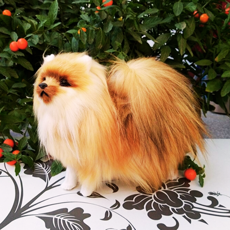 Realistic Pomeranian Dog Plush Stuffed Toy – Furvenzy
