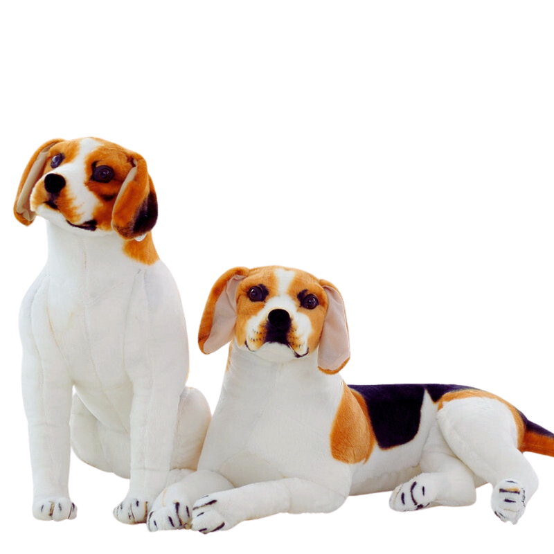 Realistic Beagle Dog Plush Stuffed Toy – Furvenzy
